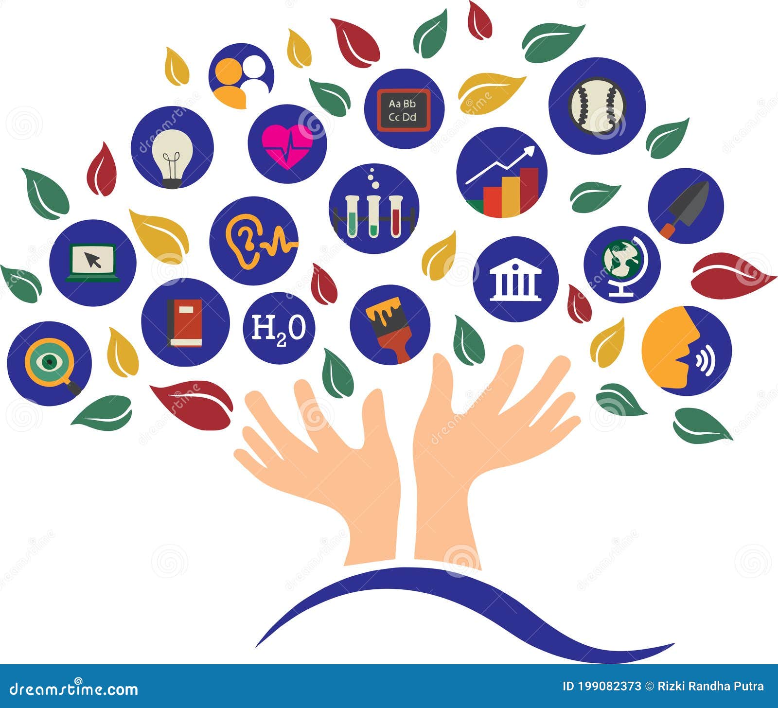 High Quality Vector Icons in the Learning Process Stock Vector ...