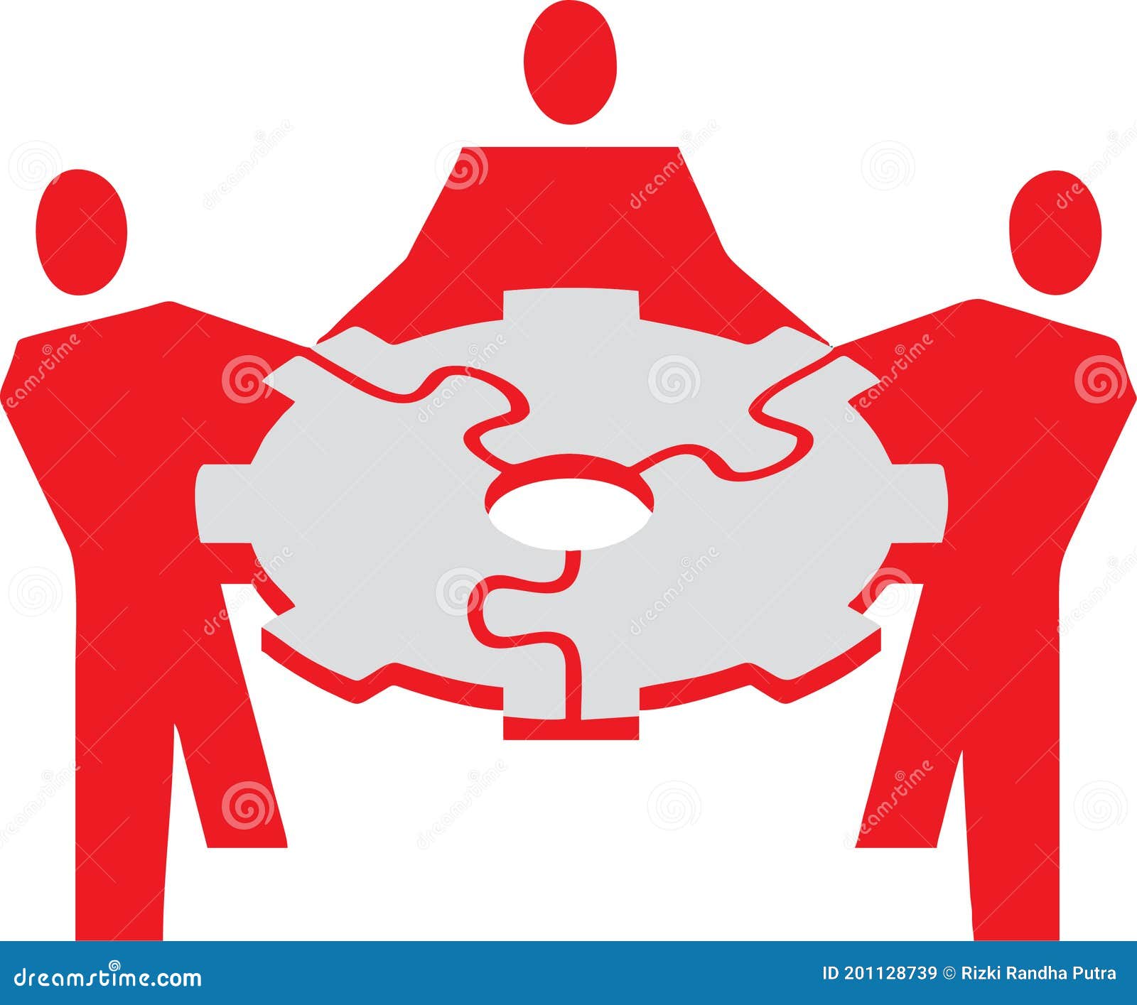 High Quality Vector Illustration of the Cooperation Process in Working ...