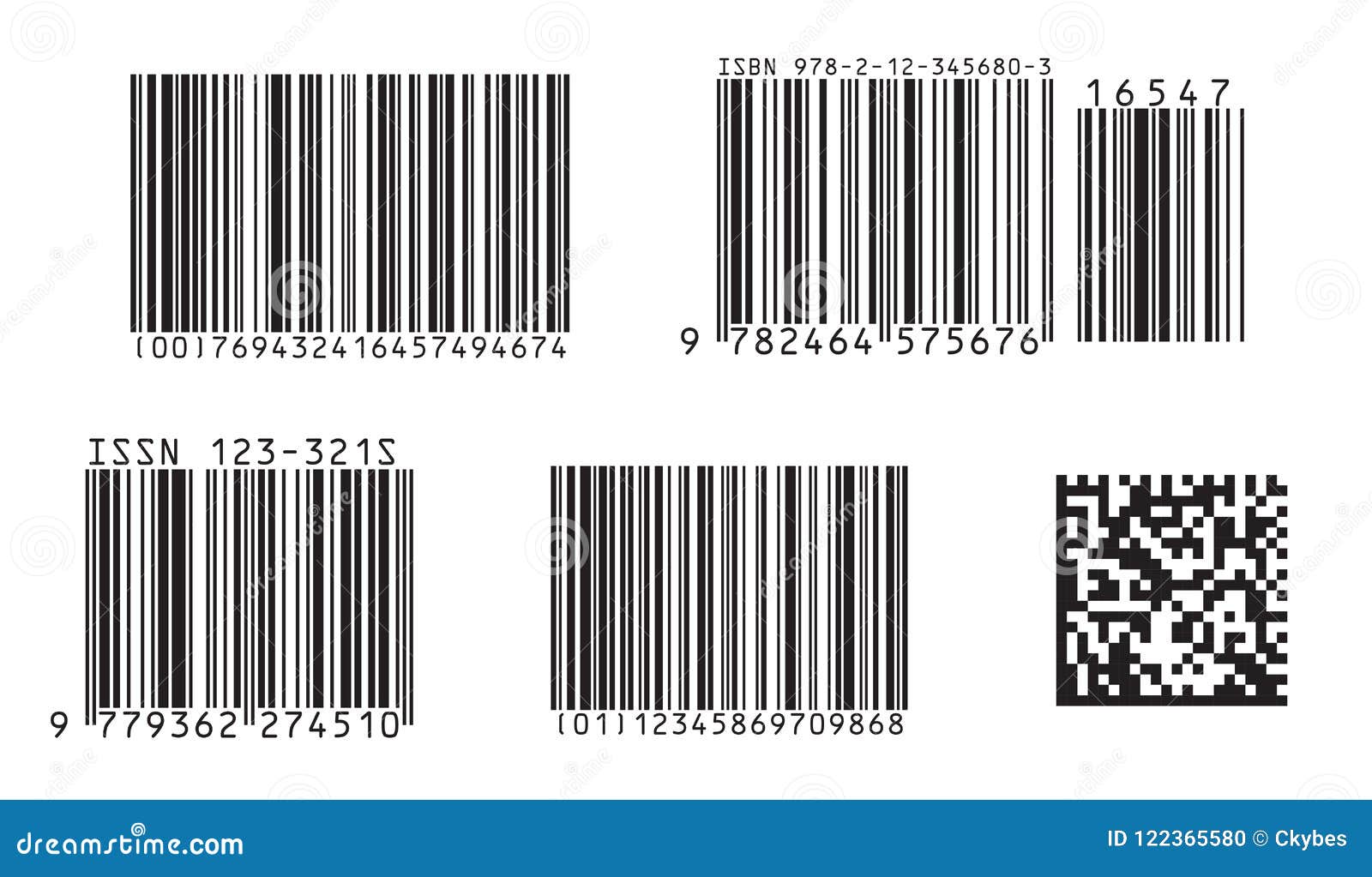Bar Code Icon. Set of Modern Flat Barcode. Can Be Use As a Template for ...