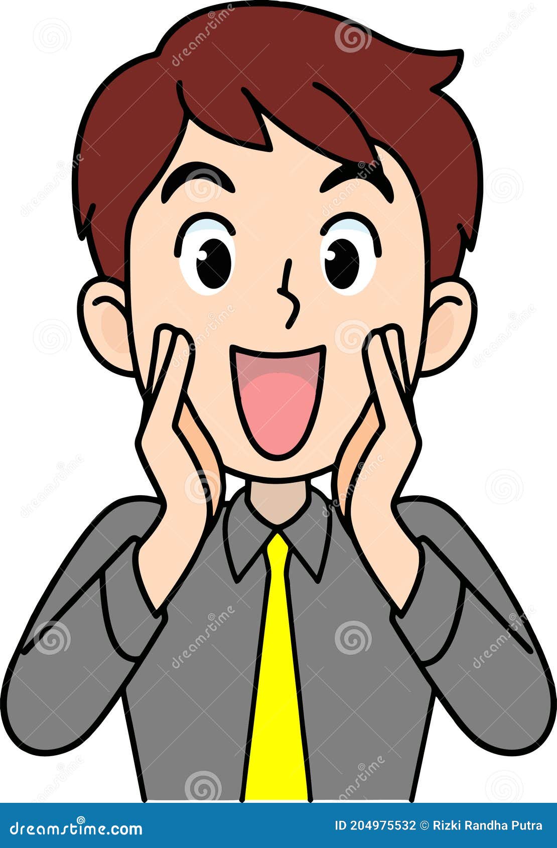 High Quality Vector of Office Man Calling Someone Stock Vector ...