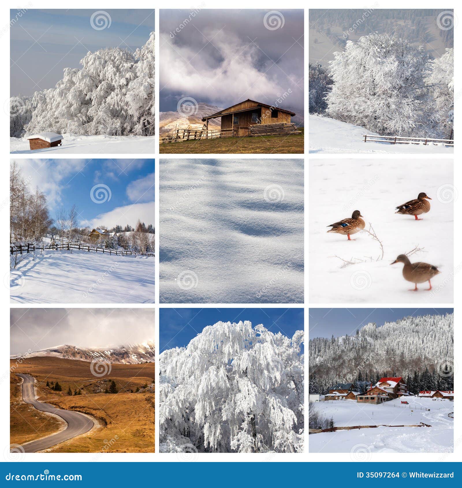 High Quality Winter Collage Stock Photo - Image of season, freeze: 35097264