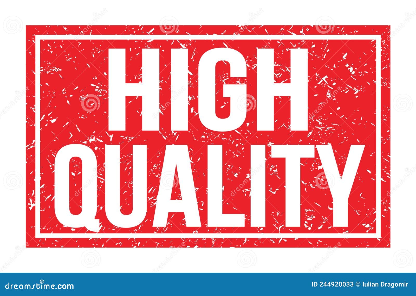 HIGH QUALITY, Words on Red Rectangle Stamp Sign Stock Illustration ...