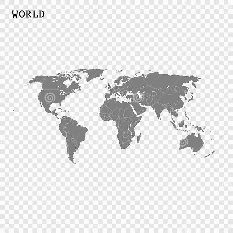 High quality world map stock illustration. Illustration of elements ...