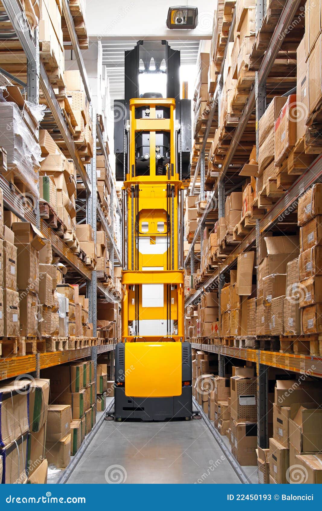 Stacker Forklift Royalty-Free Stock Image | CartoonDealer.com #28407280