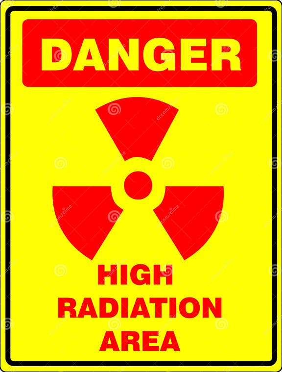 High radiation sign stock illustration. Illustration of graphic - 2359669