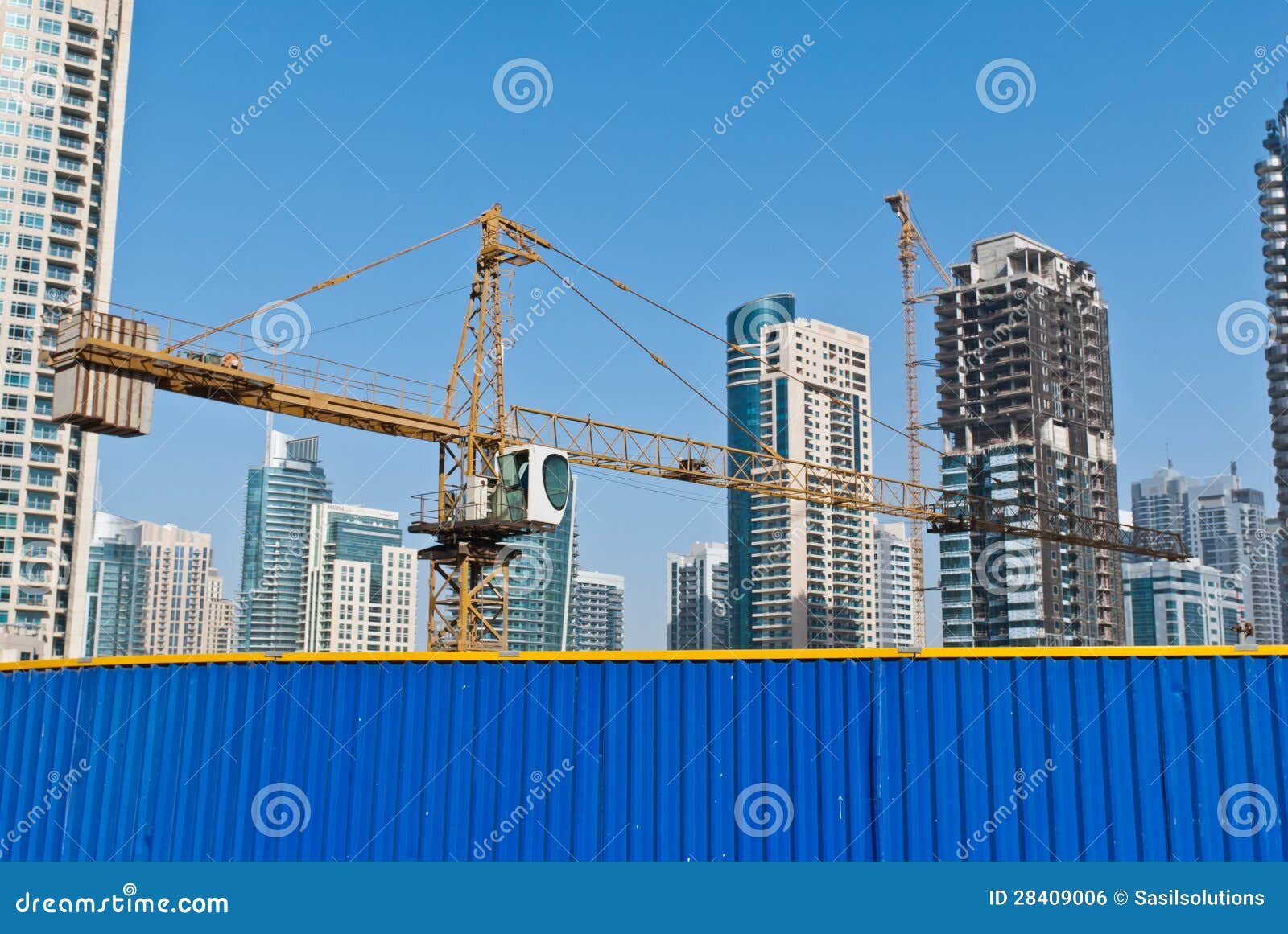 High Raise Building Under Construction Stock Photo - Image of high ...