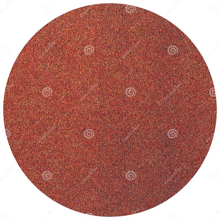 Round Red Sandpaper Texture, Background Sanding Paper Stock Photo ...