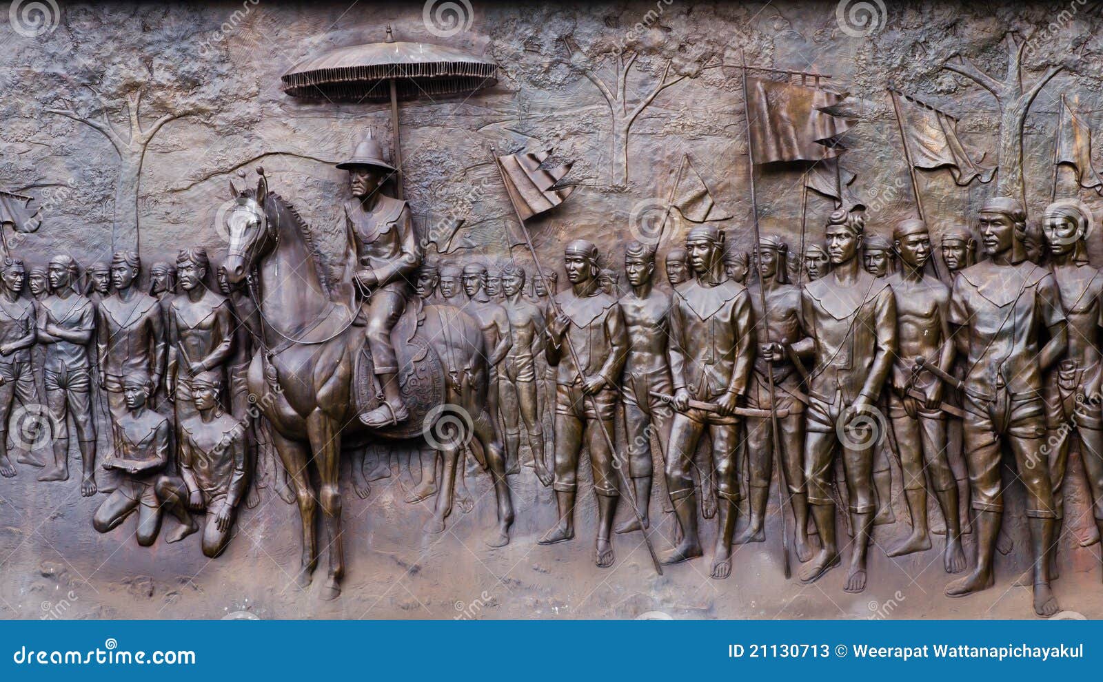 High relief of soilders stock image. Image of landmark - 21130713