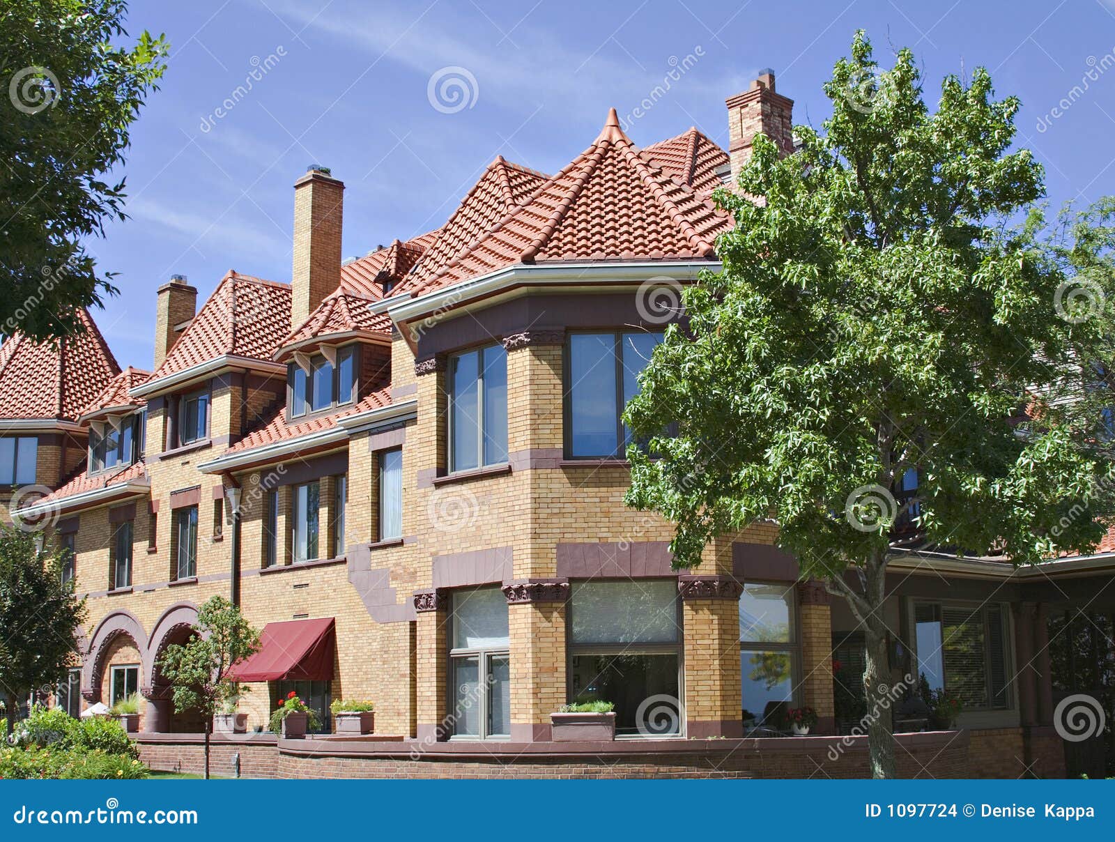 High Rent District stock photo. Image of apartment, blue - 1097724
