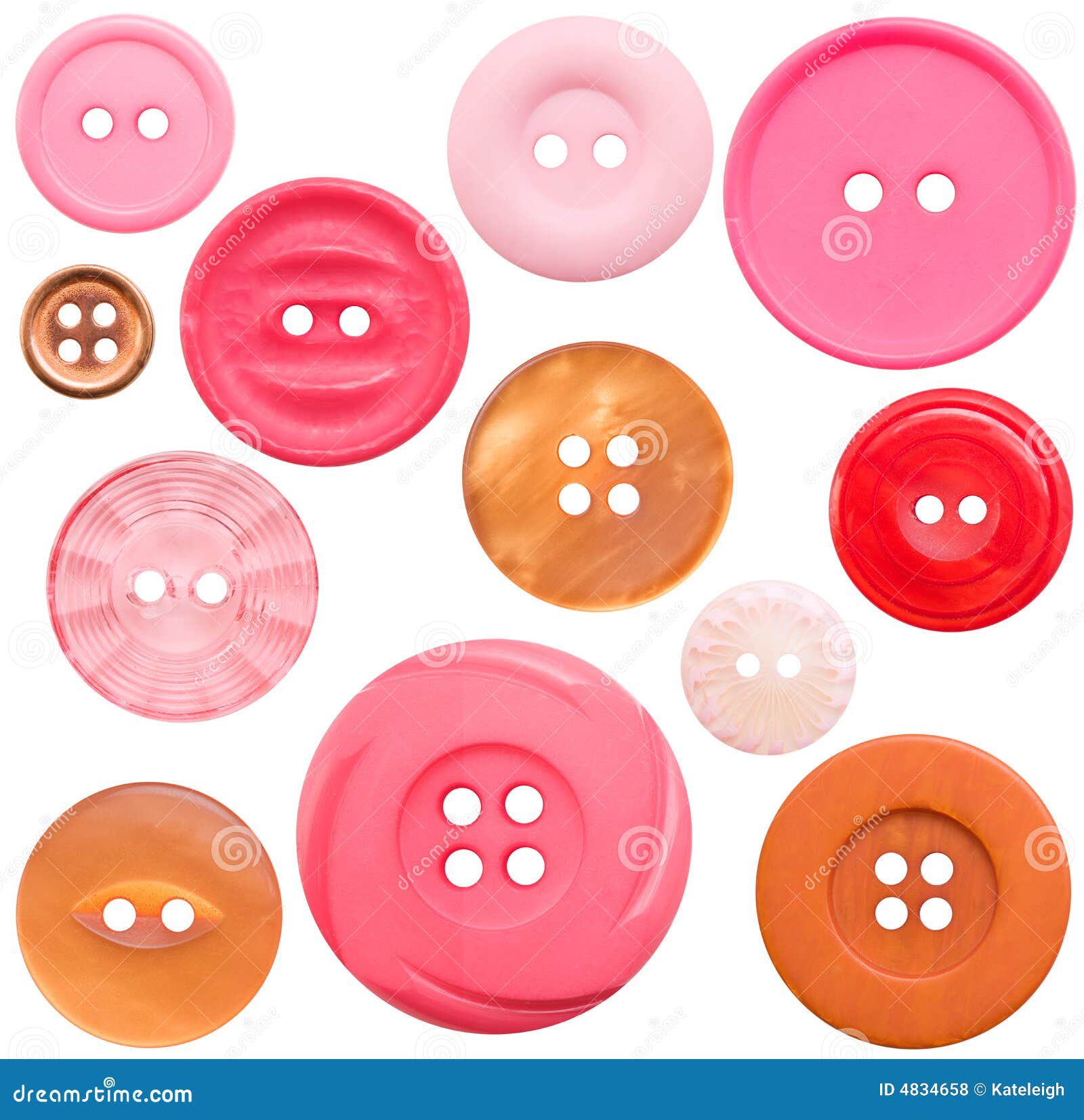 High-Res Button Collection - 12 Reds, Isolated Stock Photo - Image of ...