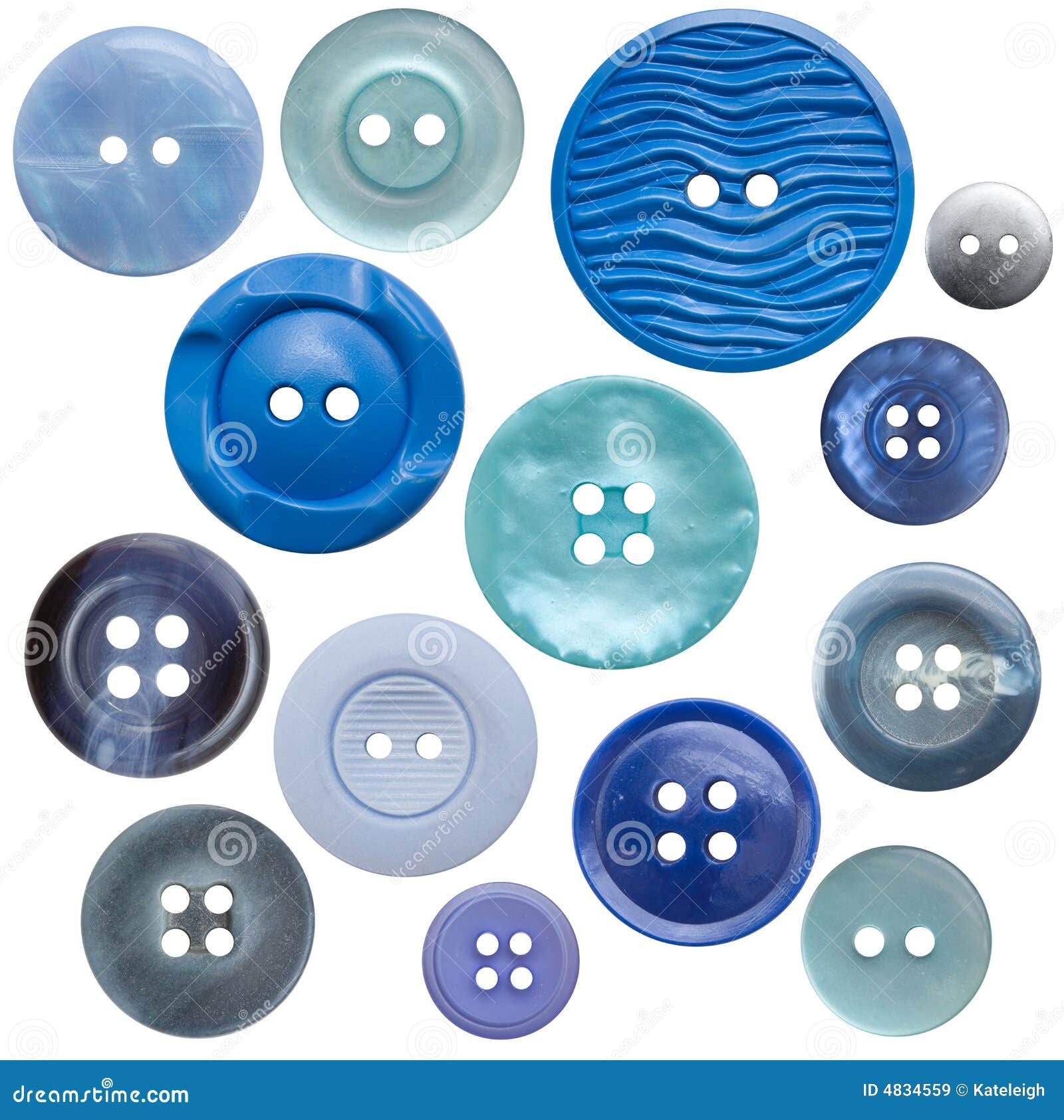 High-Res Button Collection - 14 Blue, Isolated Stock Image - Image of ...