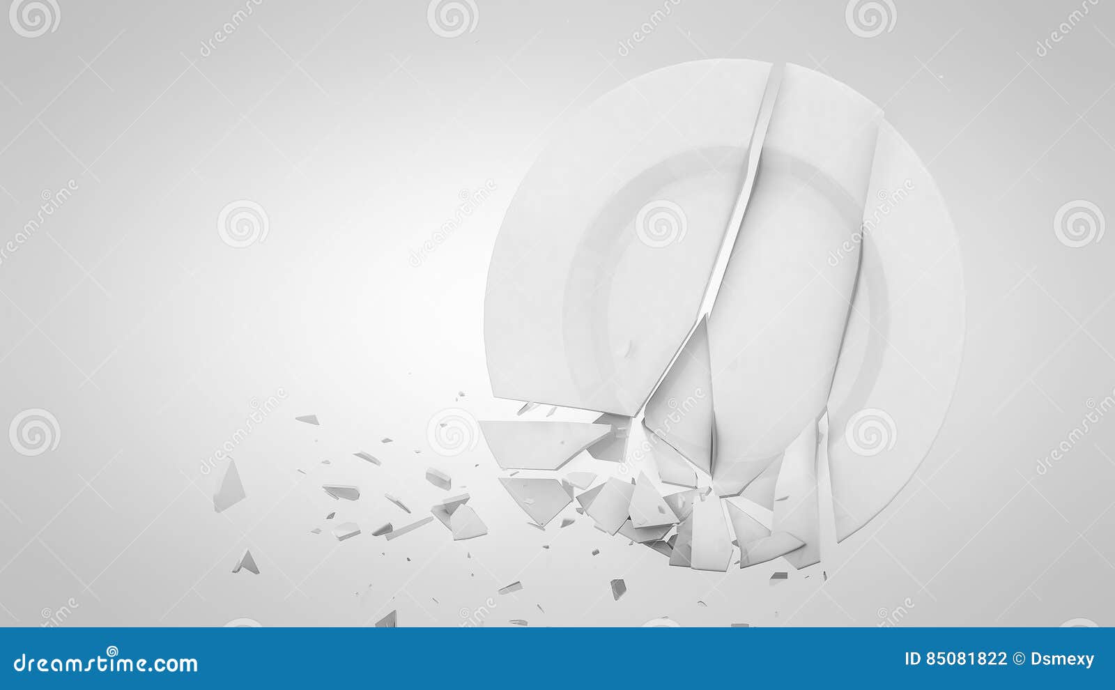 High Res Falling Shattered Ceramic Plate Dish Royalty-Free Stock Image ...