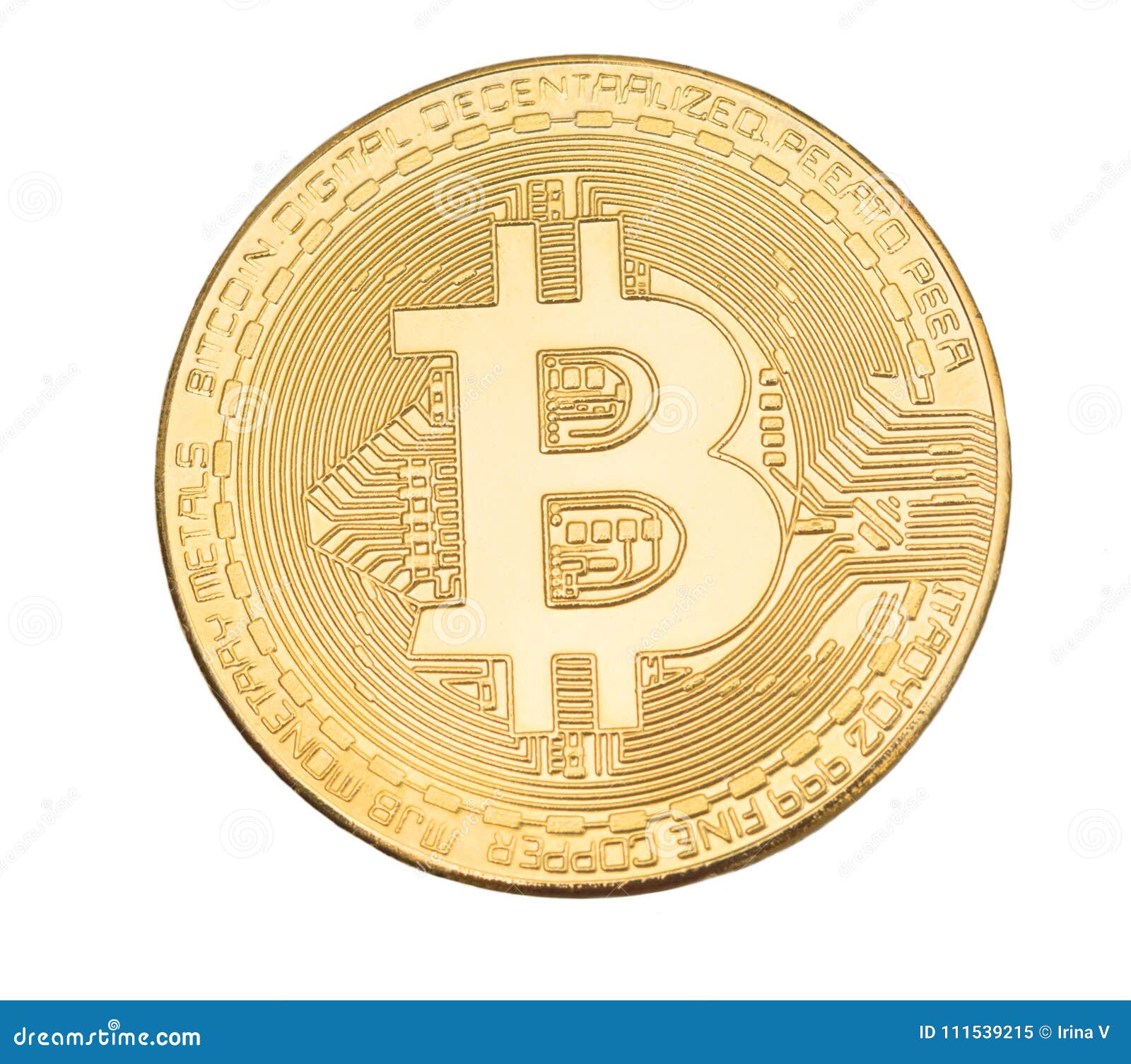 High Res Isolated Bitcoin on a White Background Stock Image - Image of ...