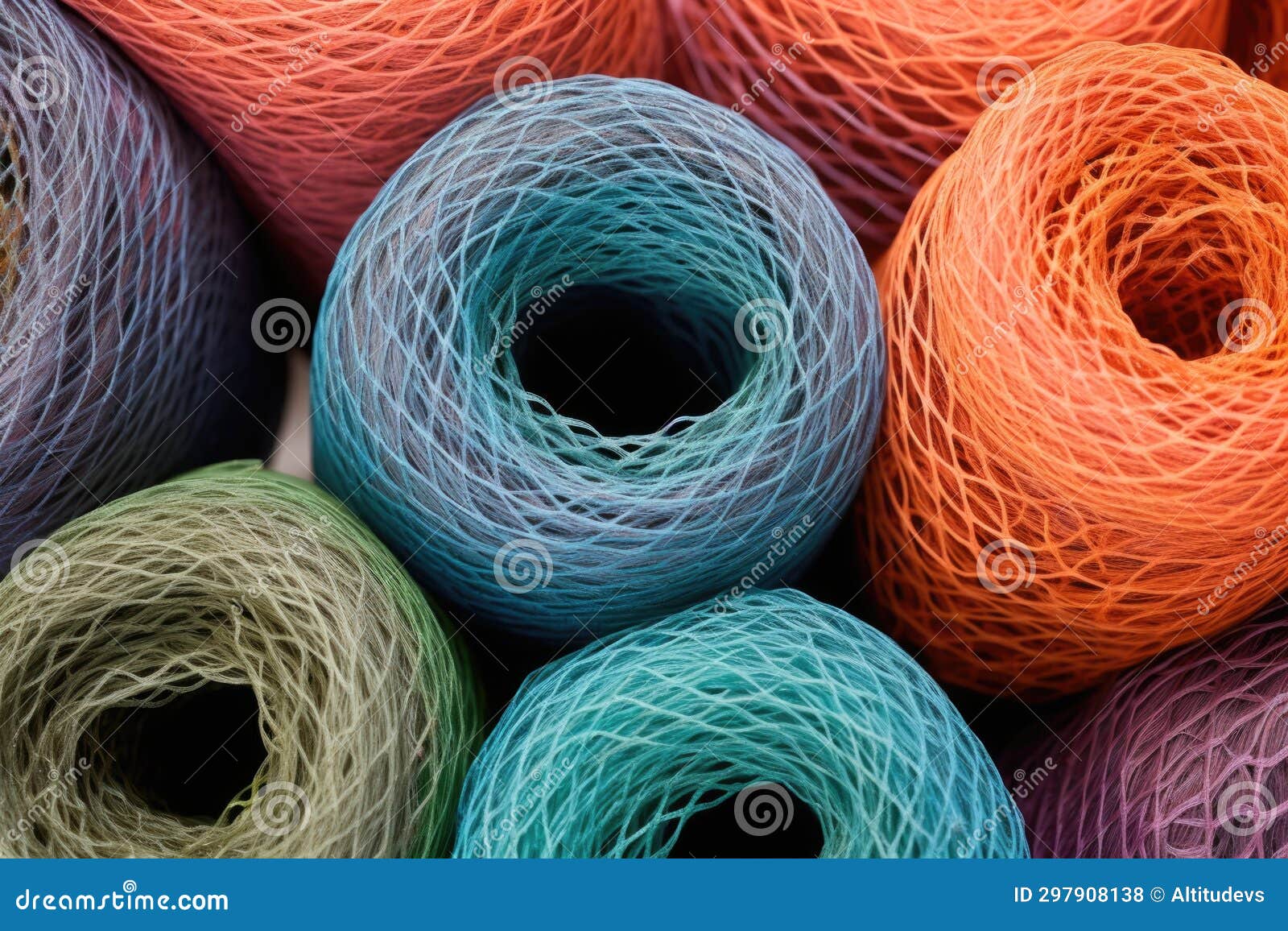 High-res Photo of Rolled Up Fishnets for Artisan Projects Stock Photo ...