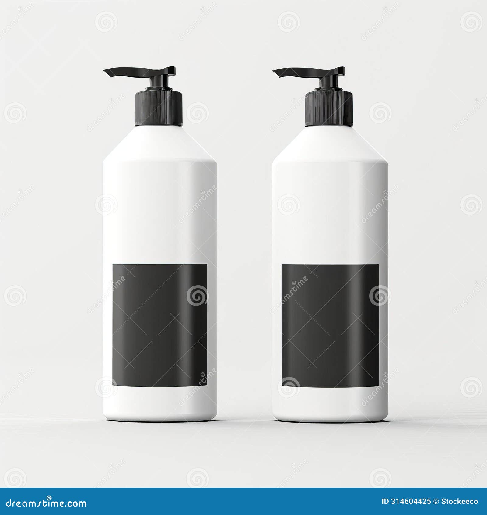 High-res Shampoo Mockup - Front & Back Stock Illustration ...