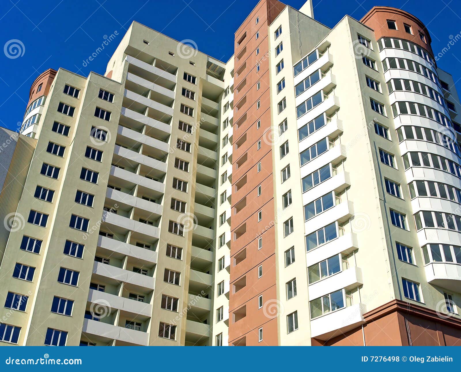 High residential building stock photo. Image of balcony - 7276498