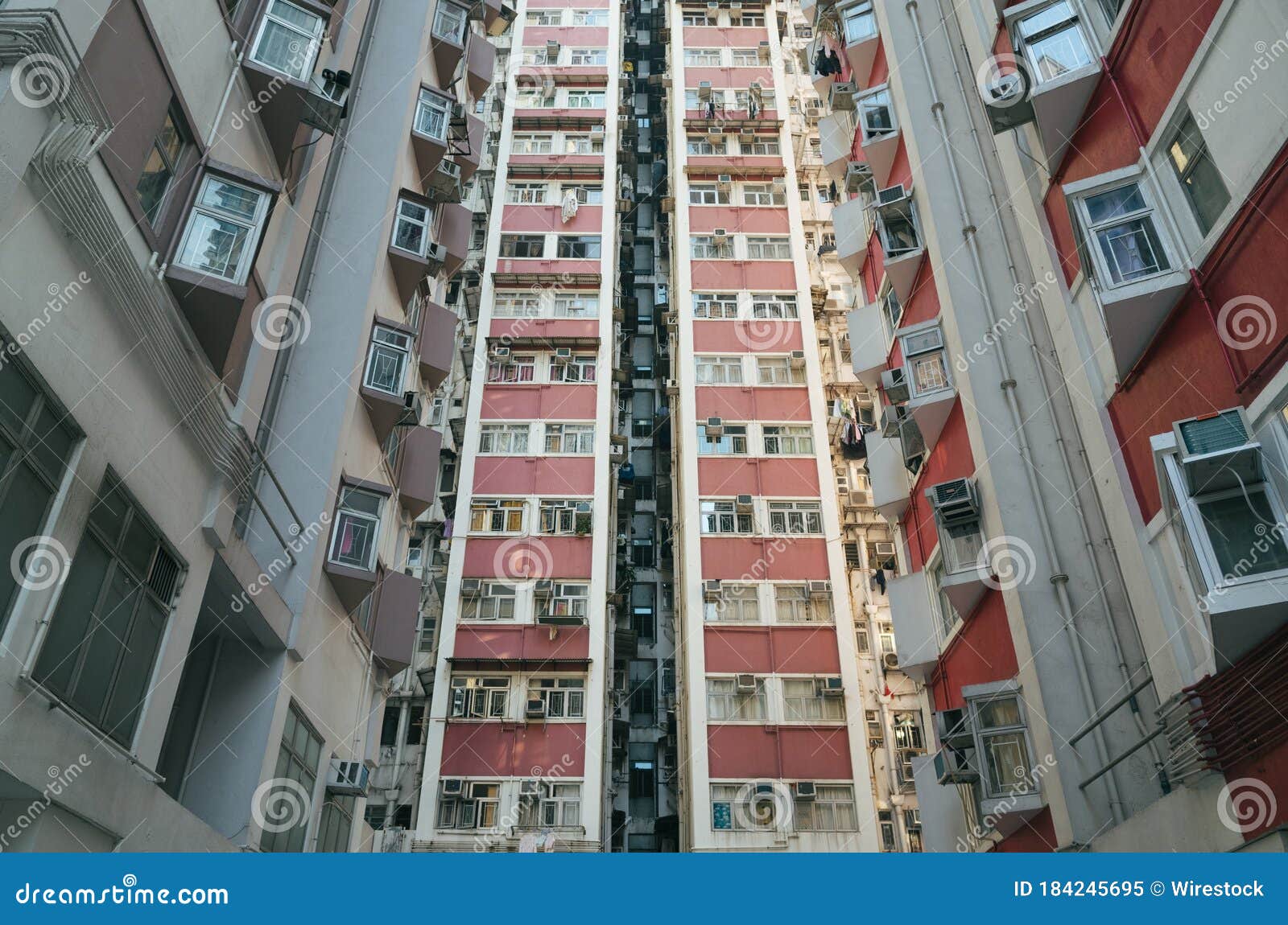 High Residential Building in the Suburbs Stock Image - Image of finance ...