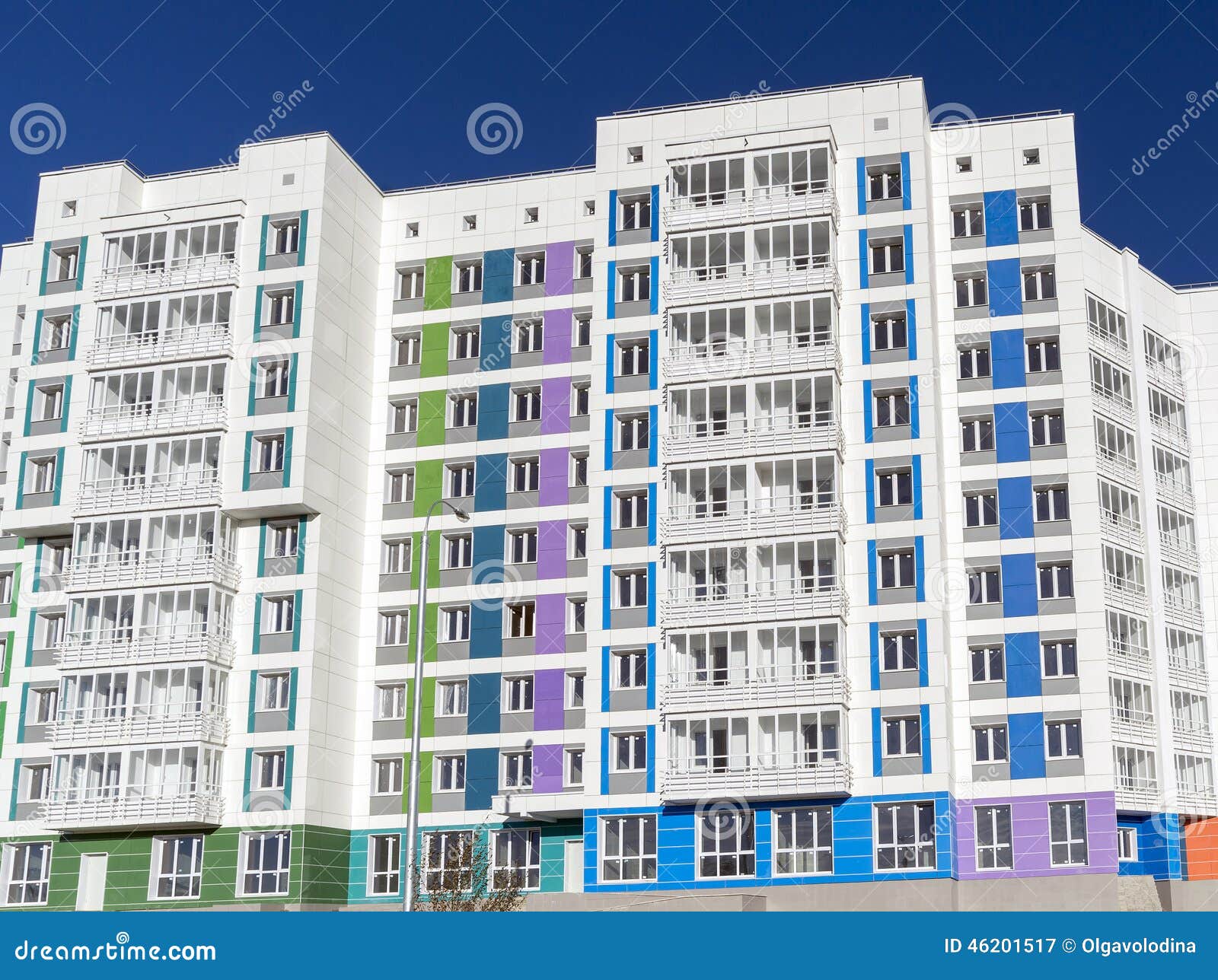 High Residential Buildings on the Background of Stock Image - Image of ...