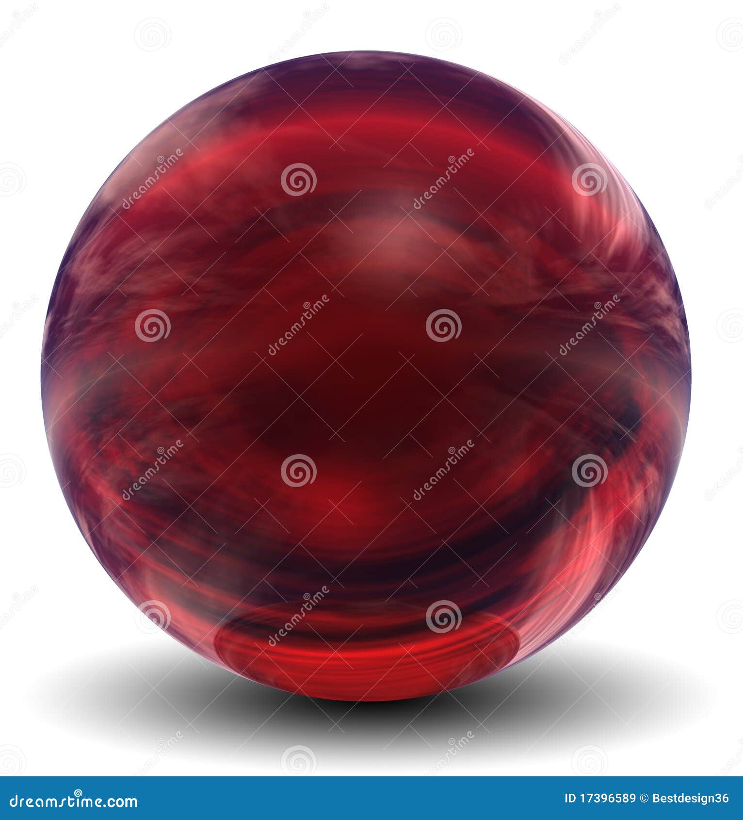 High Resolution 3D Red Glass Sphere Stock Illustration - Illustration ...