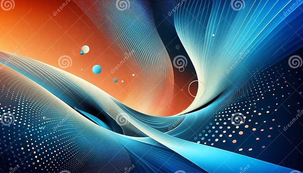 Dynamic Fluidity: High-Resolution Abstract Background with Halftone ...