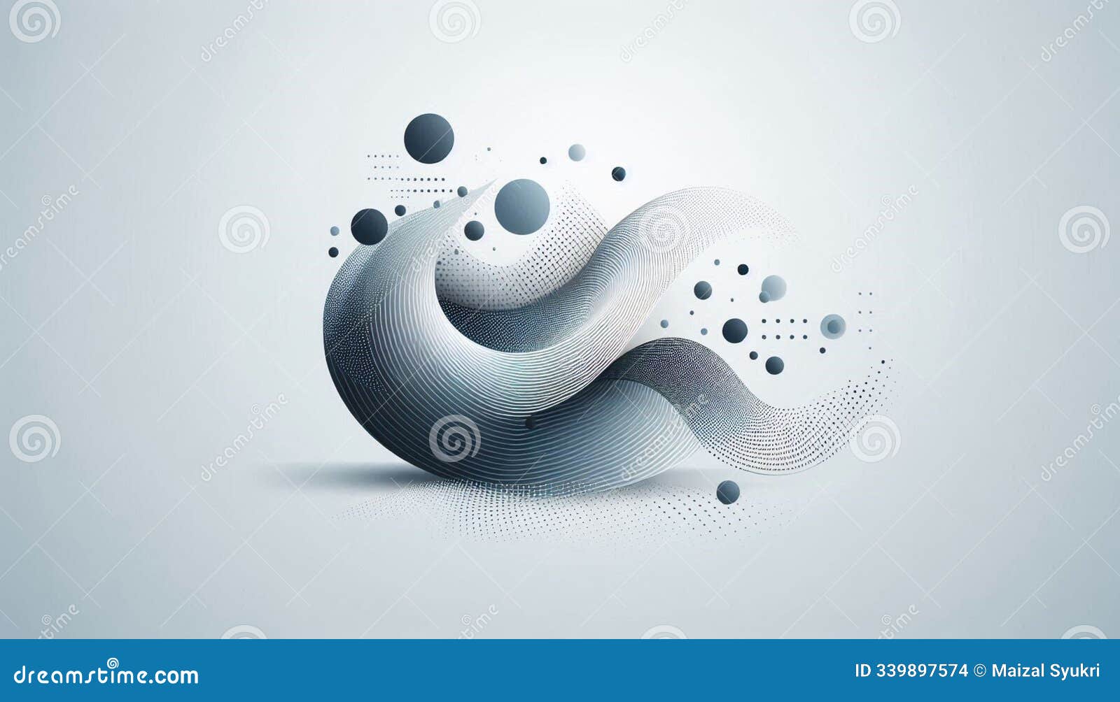 Sleek Minimalist Abstract Background with Halftone Textures and Text ...