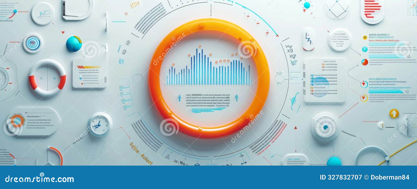 High-resolution Advertising Poster Featuring Data Visualization and ...