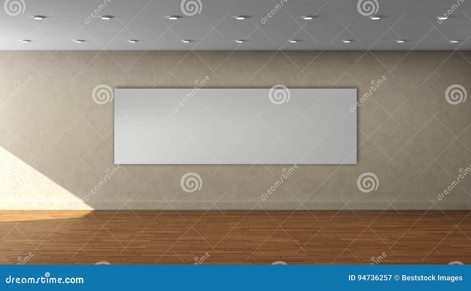 High Resolution Beige Wall Empty Interior Template with White Color ...