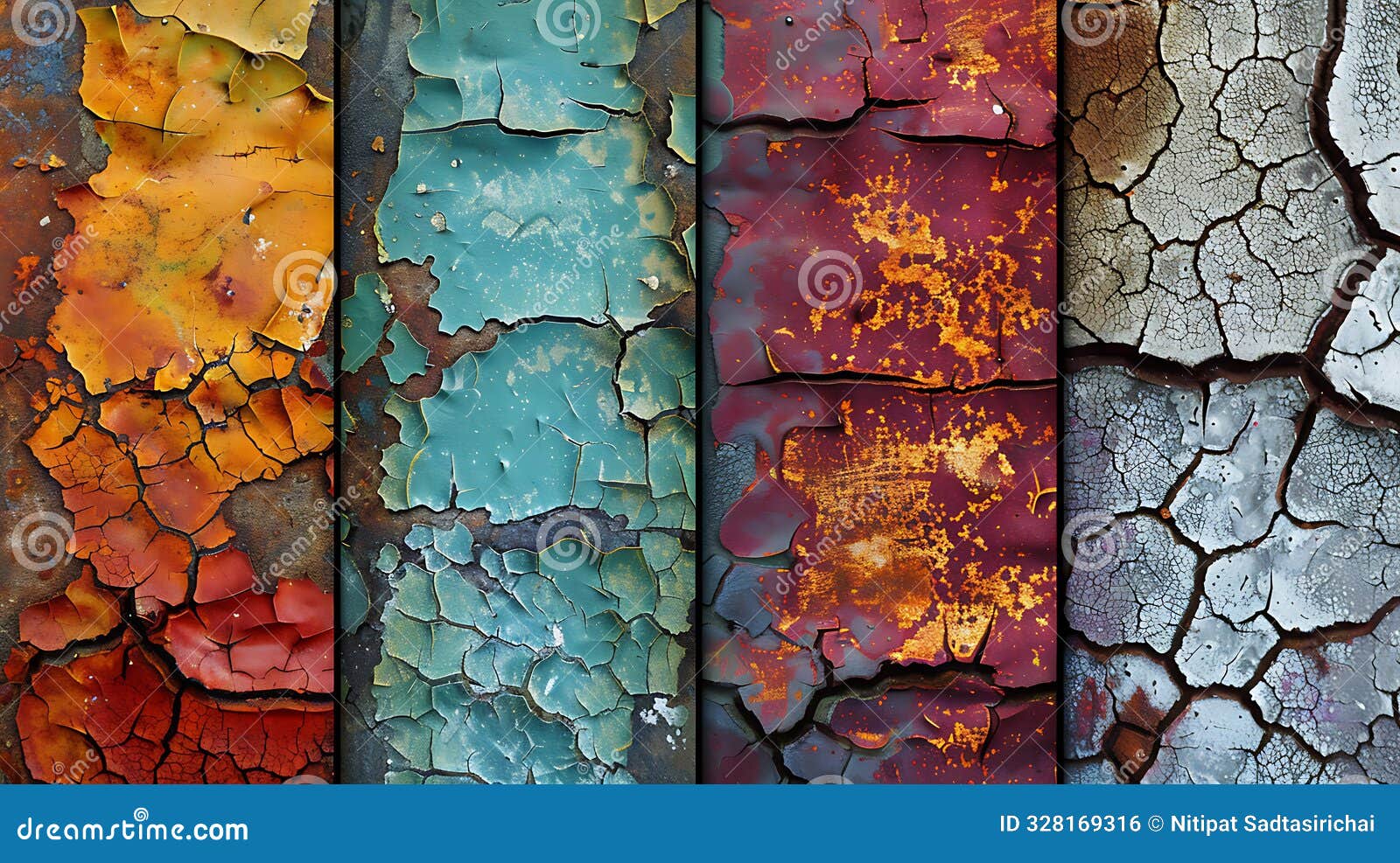 High-resolution Capture of Rust and Patina on Metal, Abstract Patterns ...
