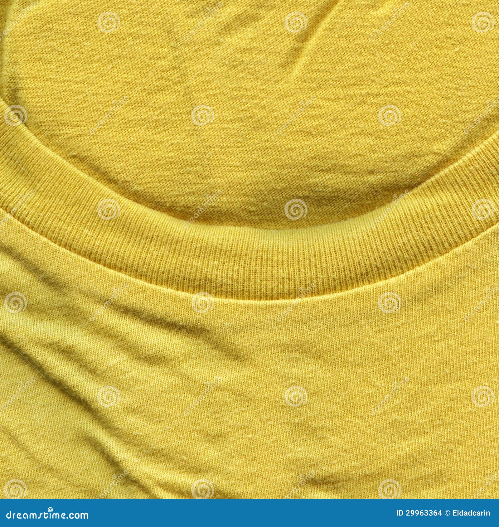 Cotton Fabric Texture - Bright Yellow with Collar Stock Photo - Image ...