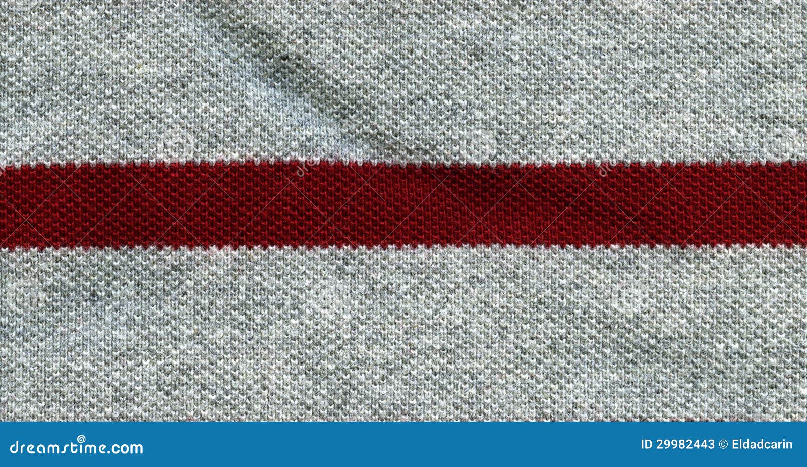 Cotton Fabric Texture - Gray with Red Stripe Stock Image - Image of ...
