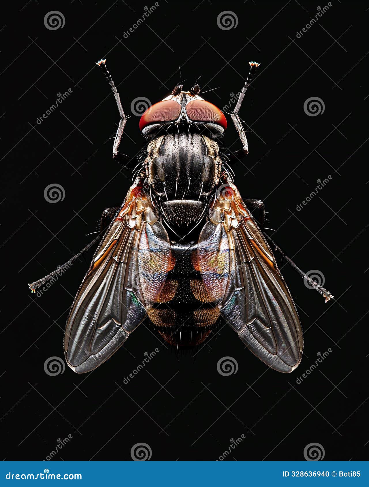 High-Resolution Close-Up Images of Various Insects on Black Background ...