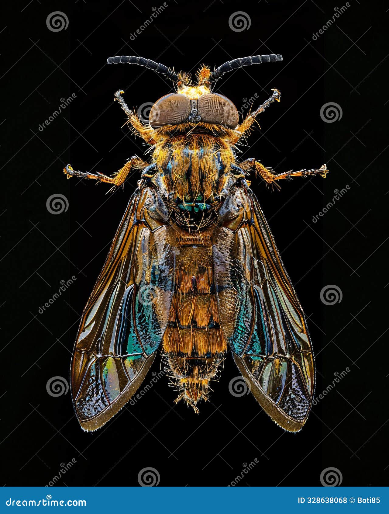 High-Resolution Close-Up Images of Various Insects on Black Background ...