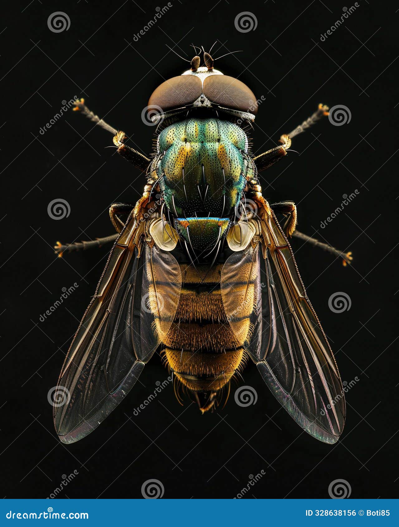 High-Resolution Close-Up Images of Various Insects on Black Background ...
