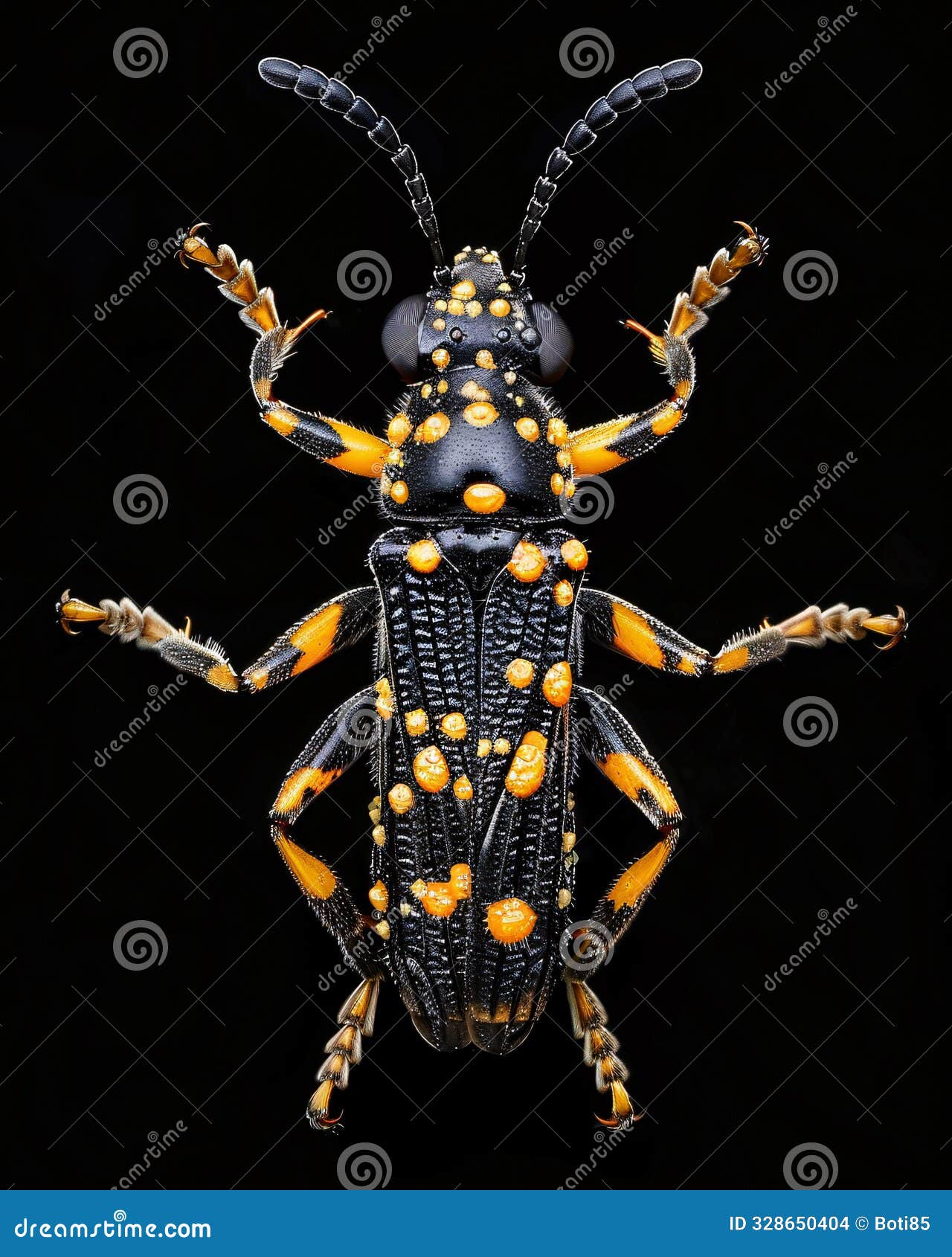 High-Resolution Close-Up Images of Various Insects on Black Background ...