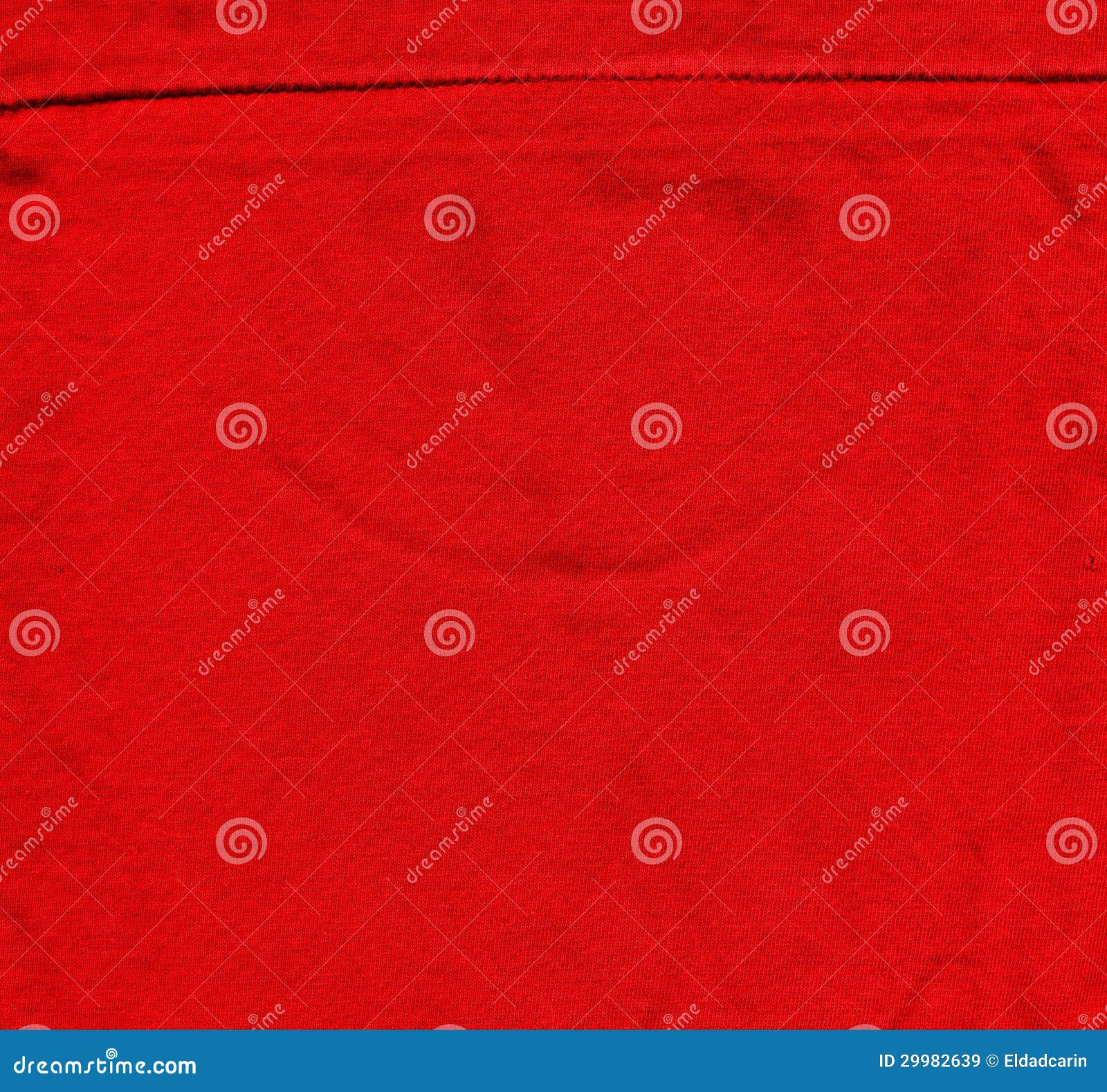 Cotton Fabric Texture - Red with Seam Stock Image - Image of bright ...