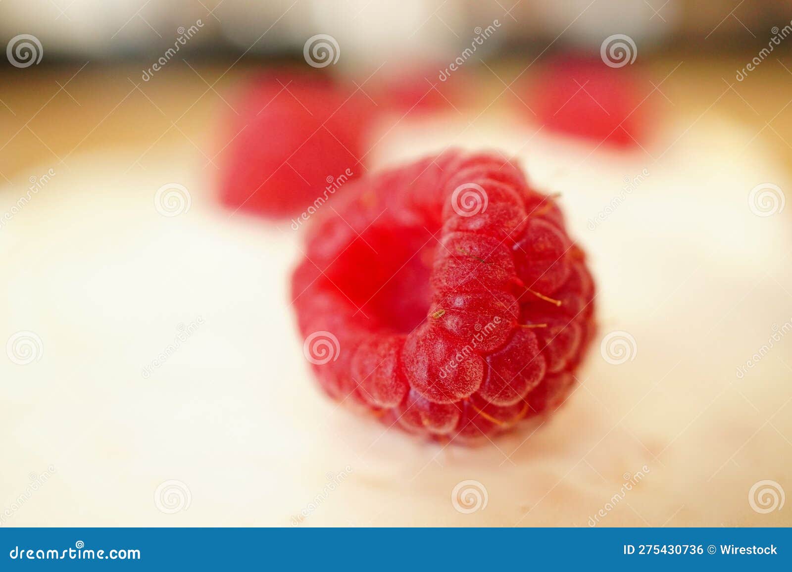 High-resolution Closeup Image of a Bright Red Ripe Raspberry Stock ...