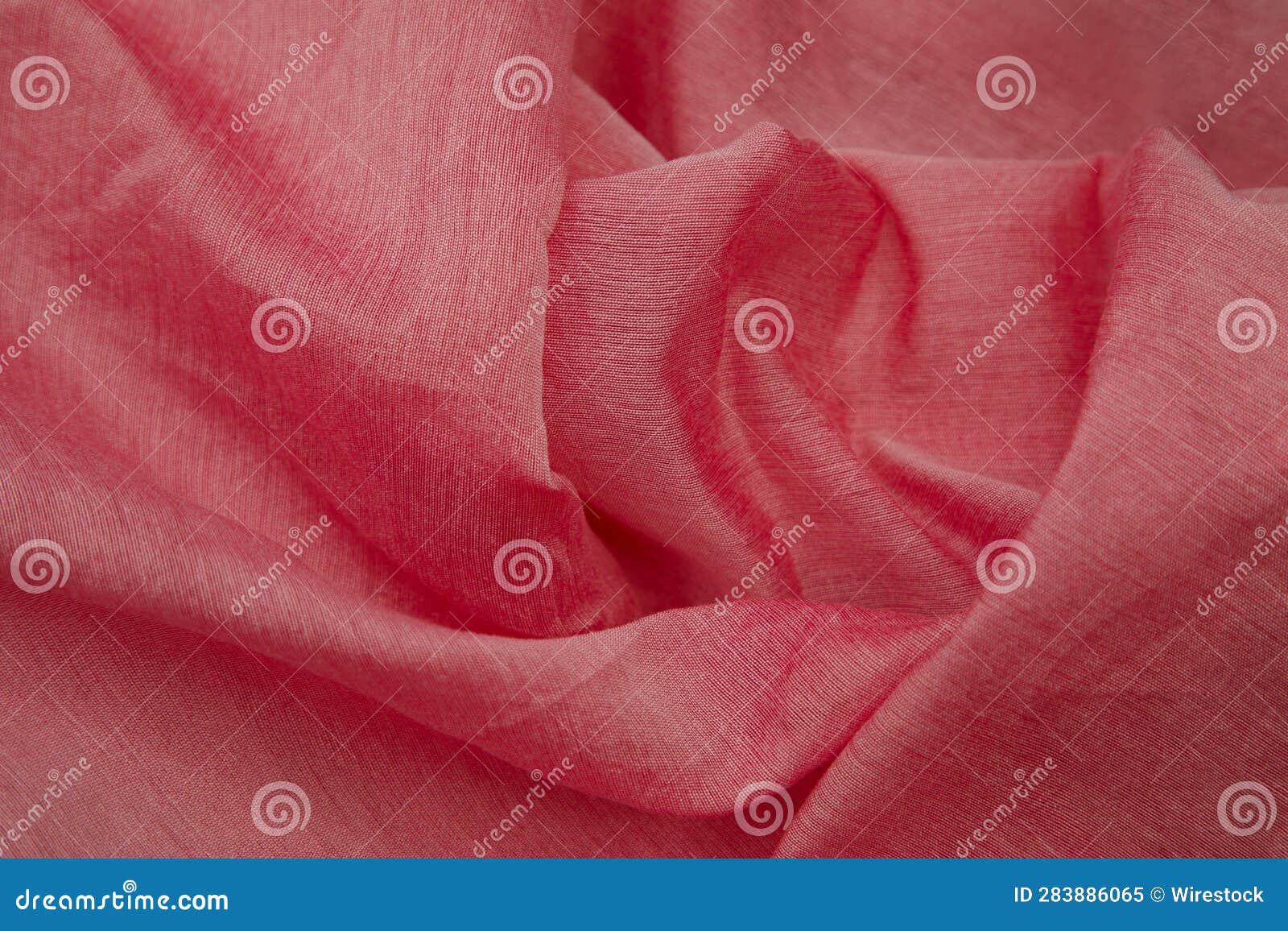 High Resolution Closeup Shot of a Light Red Fabric, Featuring a Plain ...