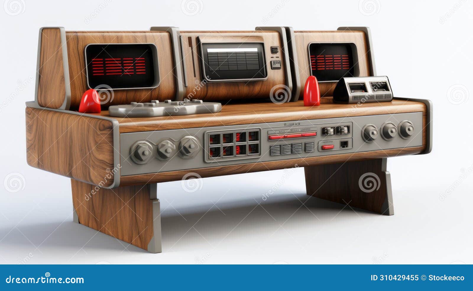 High Resolution Console Isolated on White Background Stock Illustration ...