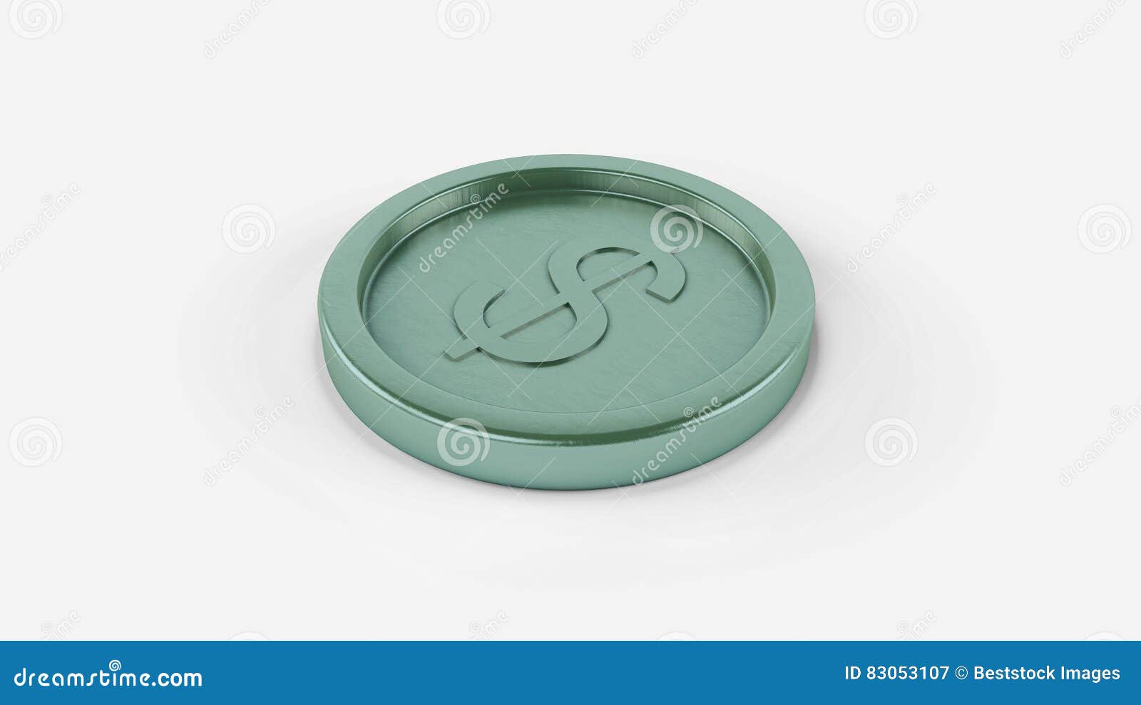 High Resolution Cyan Metal Coin Stock Illustration - Illustration of ...
