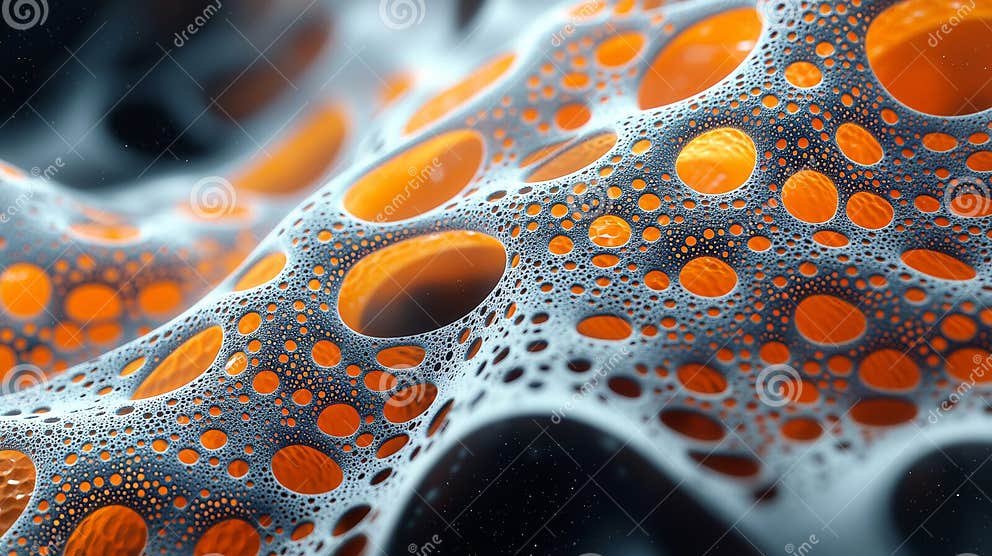 A High-resolution 3D Rendering Displaying an Abstract Biogenic ...