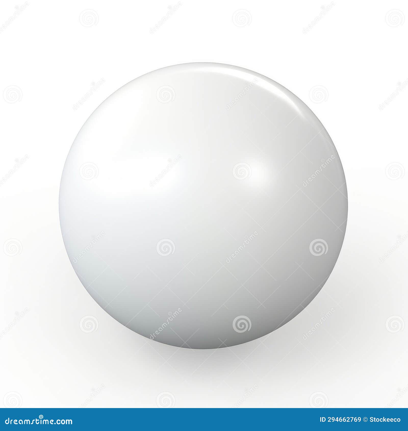 High Resolution 3d White Sphere with Flat Surface Stock Illustration ...