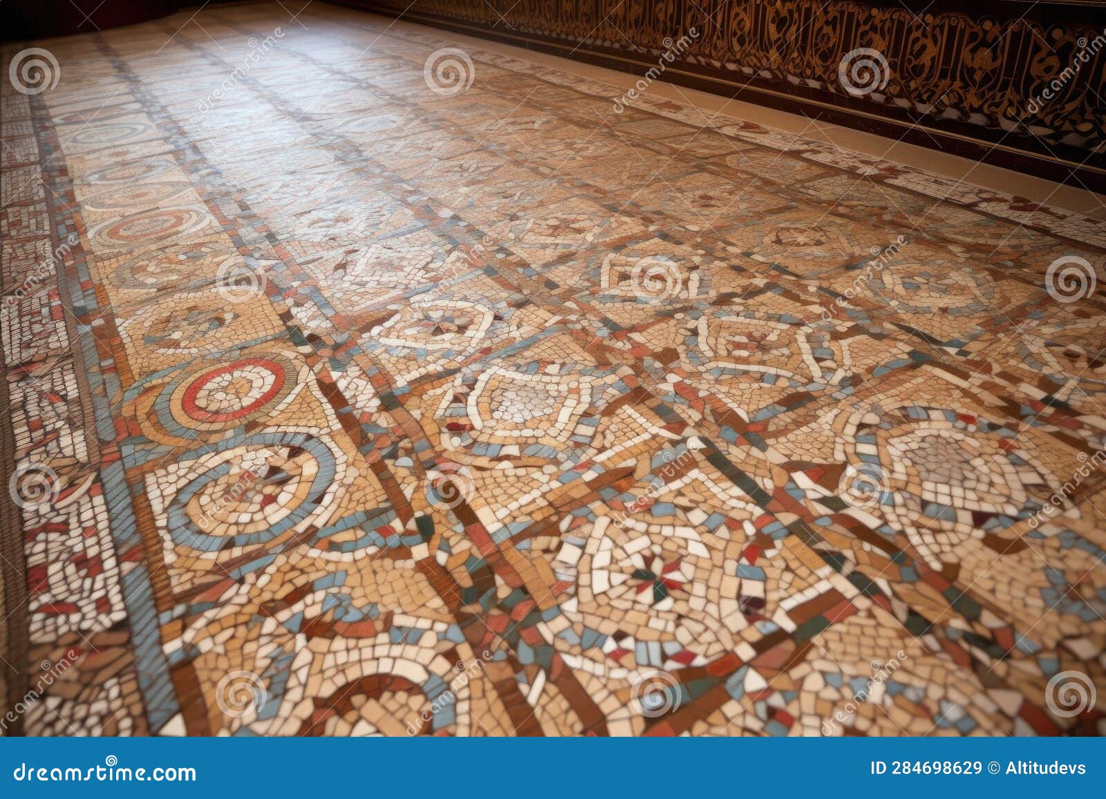 High-resolution Detail of Intricate Mosaic Tile Floor Stock ...