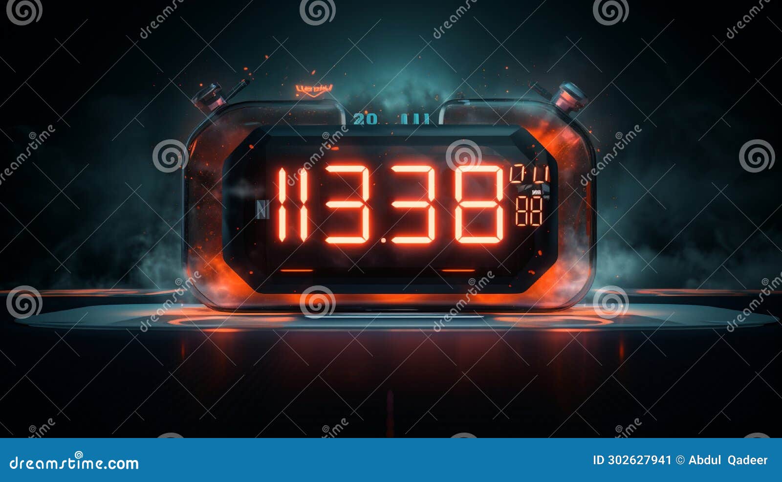 A High-resolution Digital Clock Counting Down To the Launch of a ...
