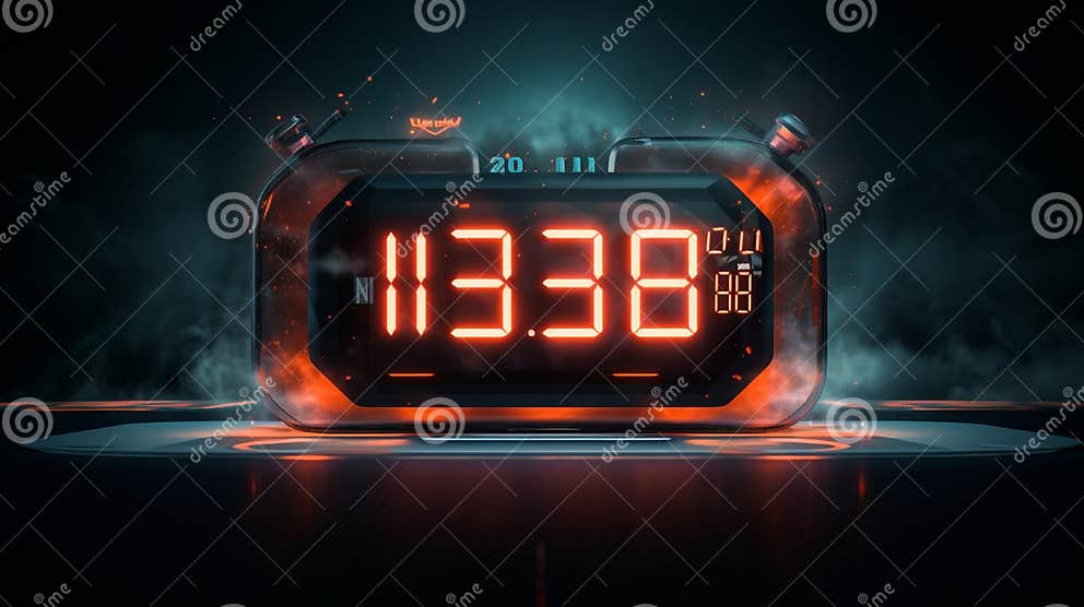 A High-resolution Digital Clock Counting Down To the Launch of a ...