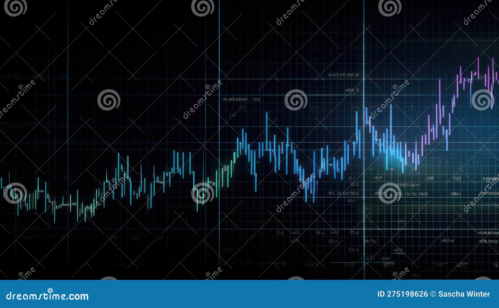Matrix Stock Chart stock illustration. Illustration of exchange - 275198626