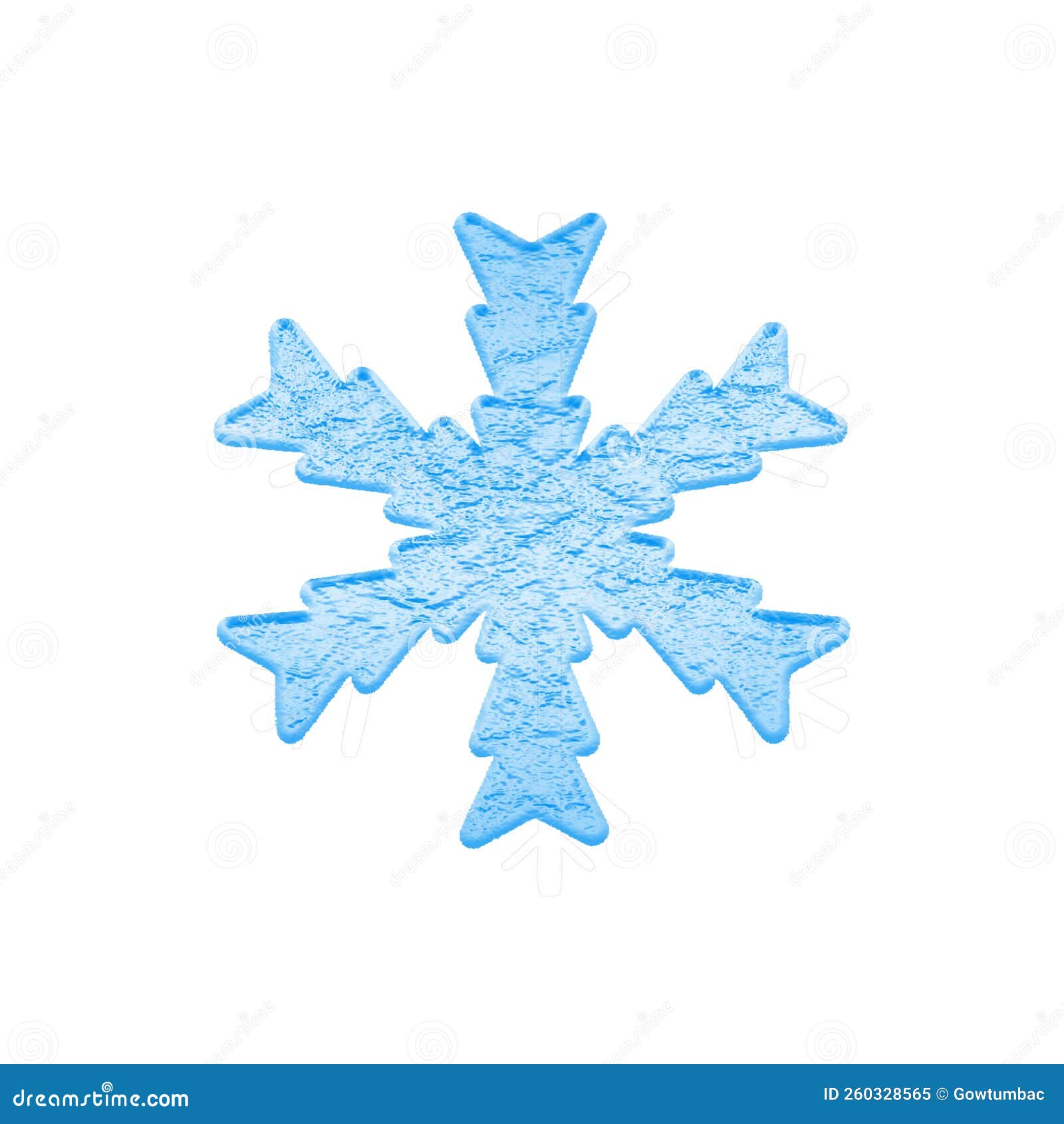 High Resolution Digital Image of Blue Christmas Snowflake Isolated on ...