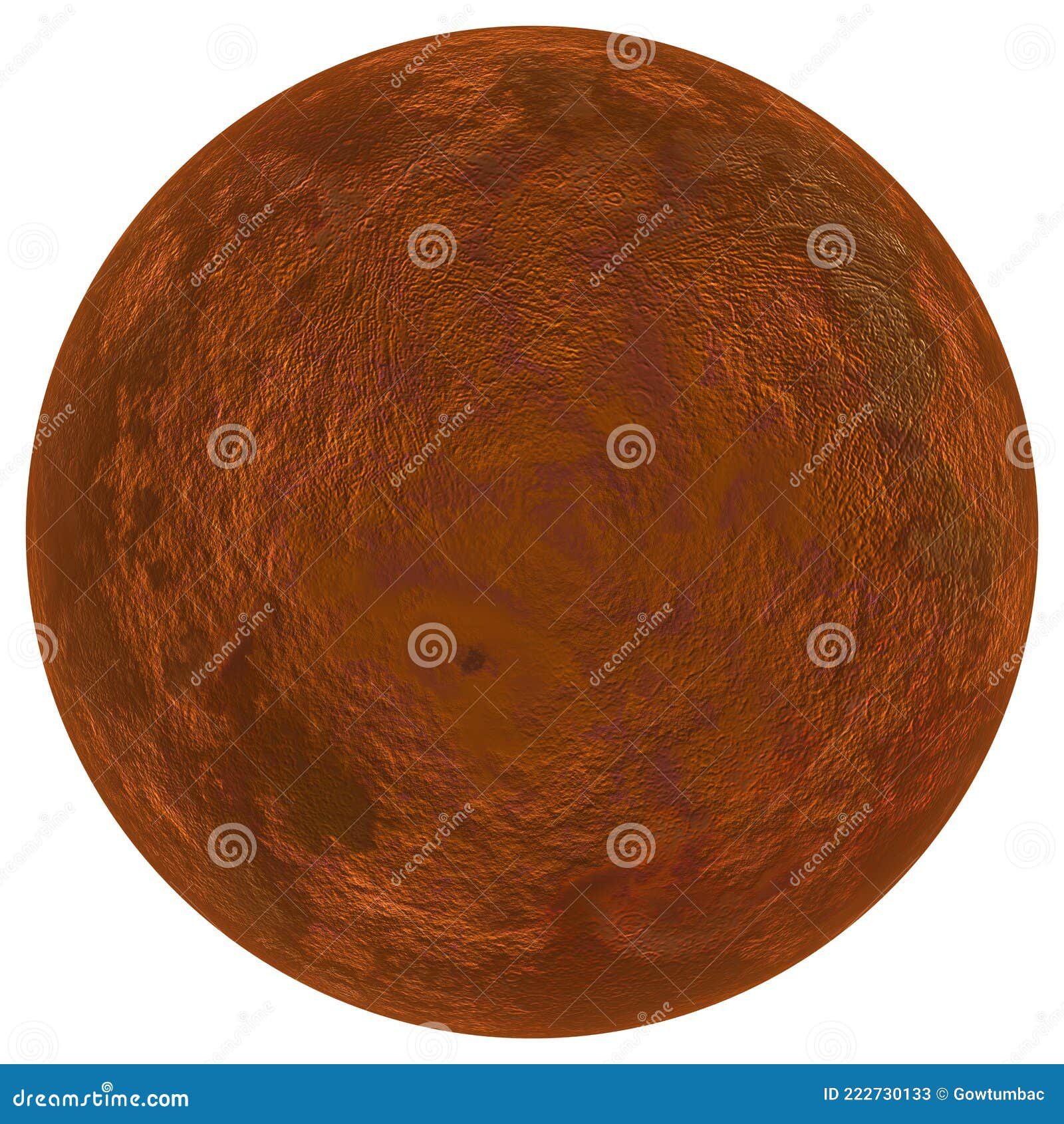 High Resolution Rendered Image of Planet Pluto. Stock Illustration ...