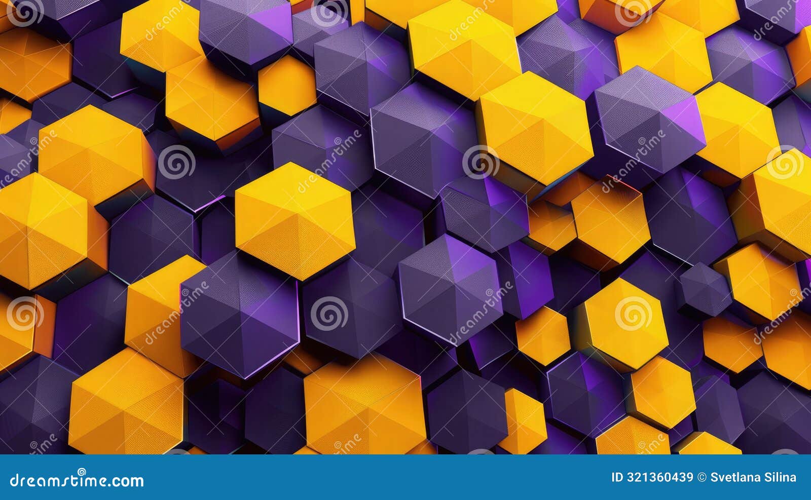 High Resolution Energetic 3D Geometric Pattern with Overlapping ...