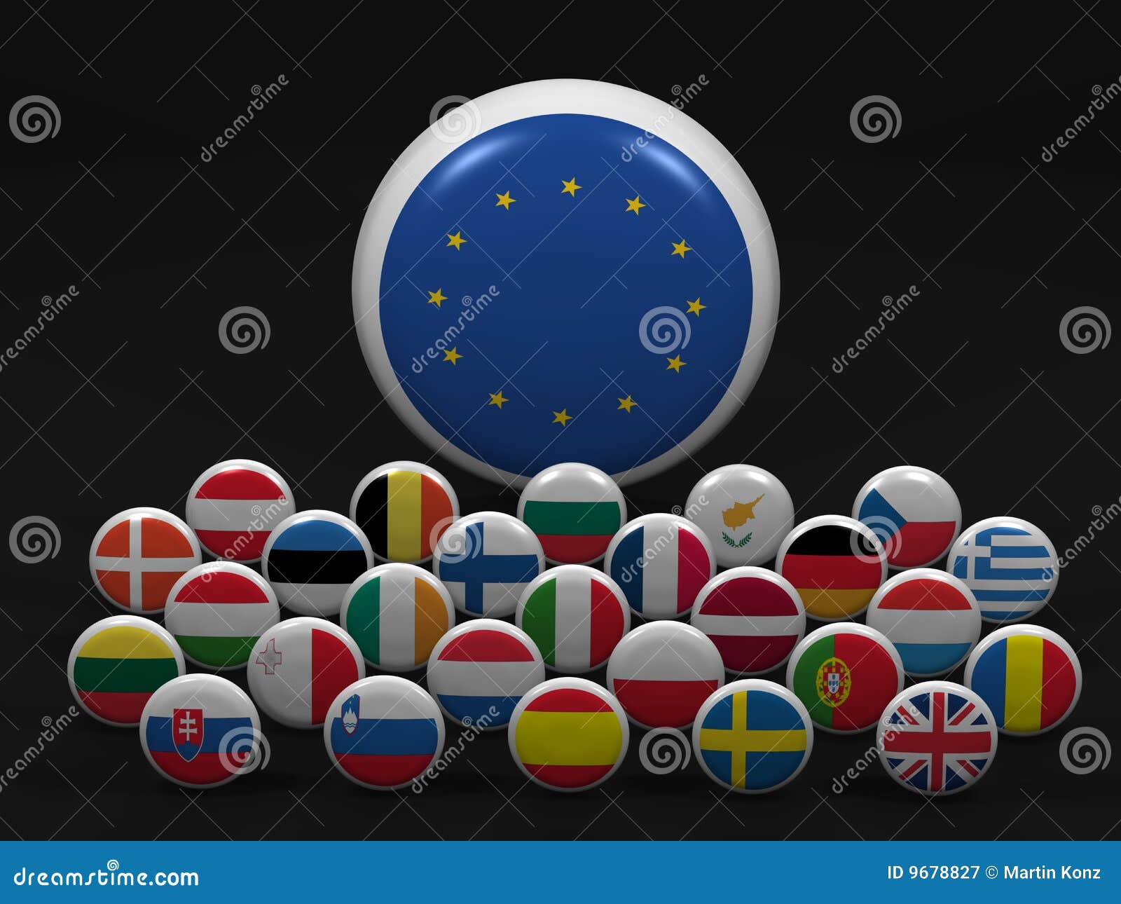 High Resolution European Union Symbols Stock Illustration ...