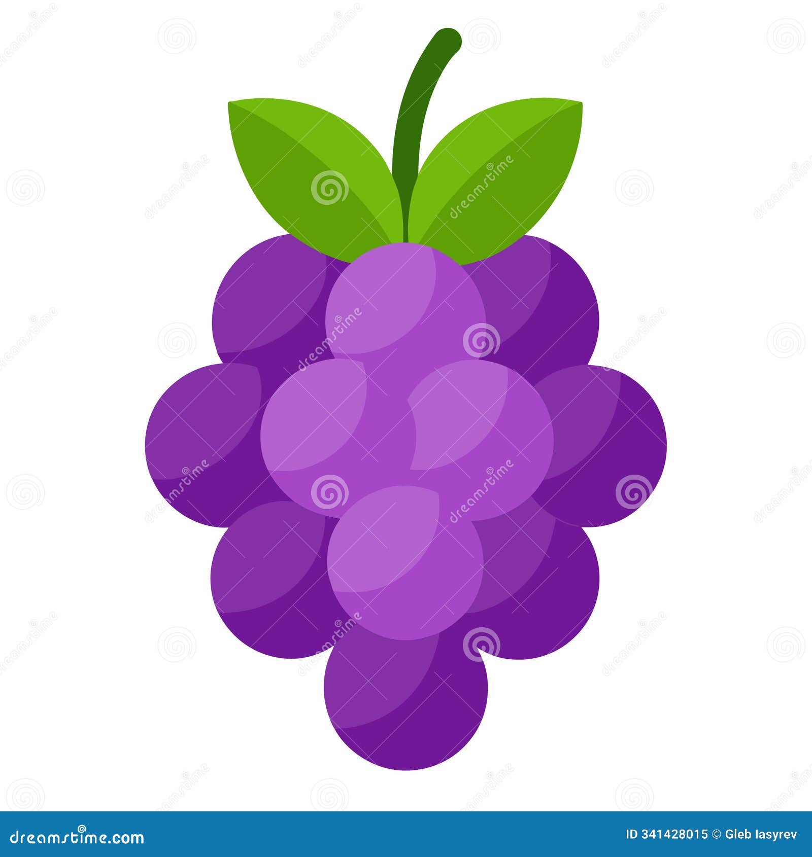 High-Resolution Grape Vector Art for Print Stock Vector - Illustration ...